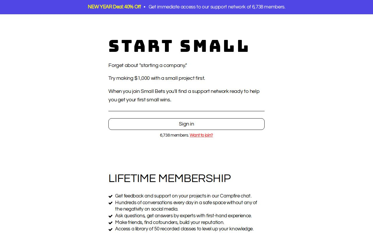 Small Bets Community | Rare Deals, Black Friday, Cyber Monday, Lifetime Deals, and more. | Rare ...